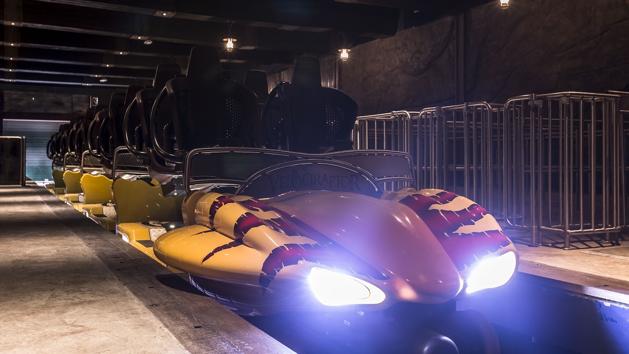 The Velociraptor Roller Coaster - Falcon's Creative Group